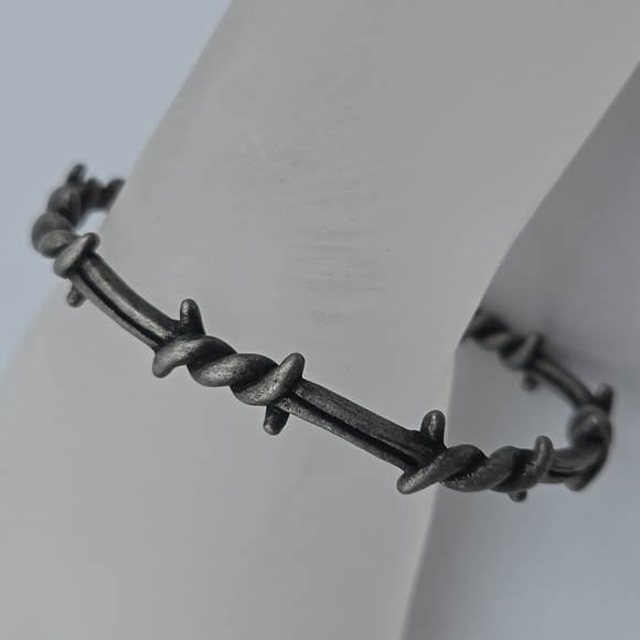 Unsigned | Jewelry | Barbed Wire Cuff Bracelet | Poshmark